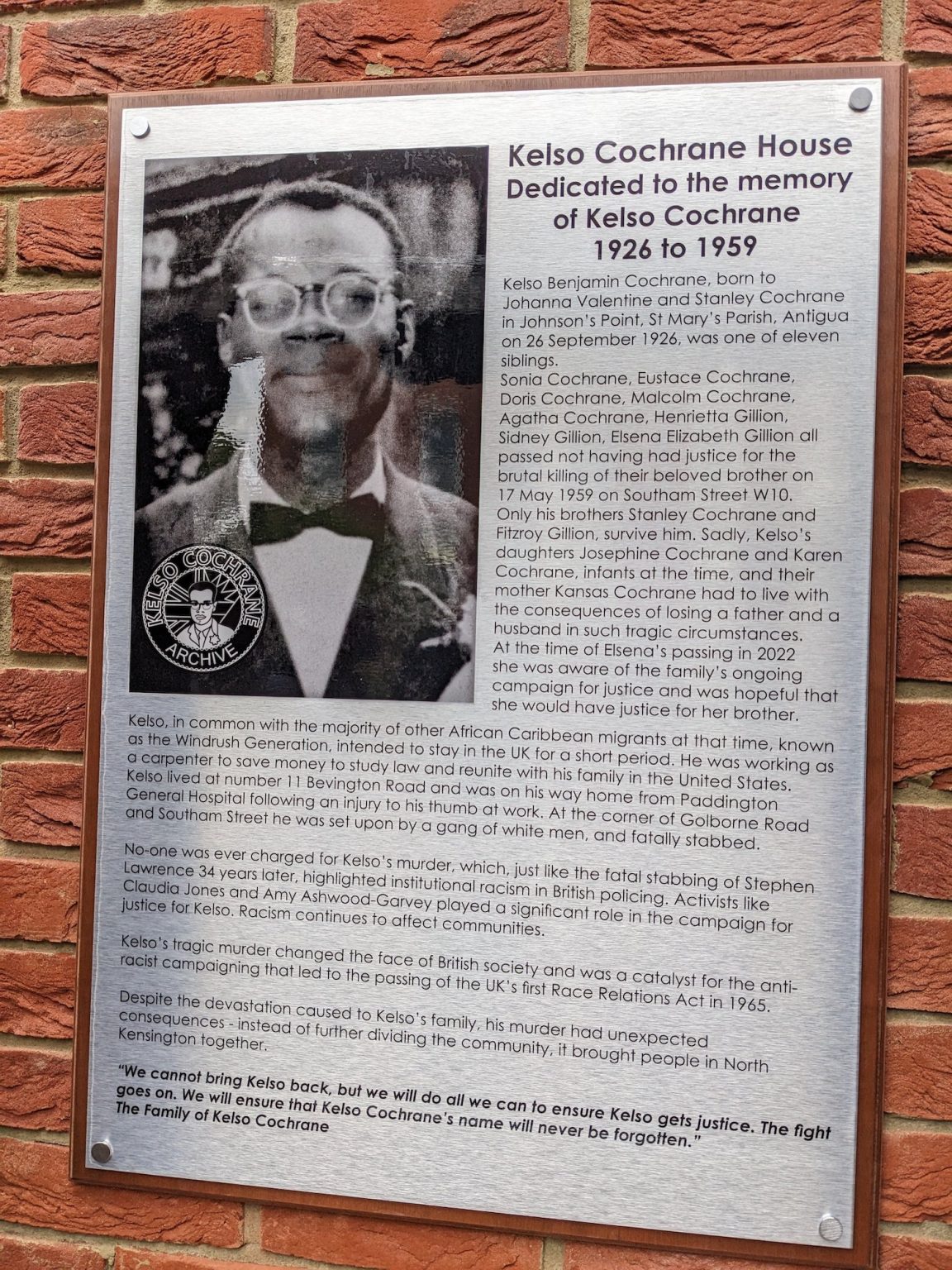 The murder of Kelso Cochrane - Our History