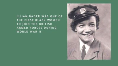 Lilian Bader - One of the first black women to join the British Armed ...