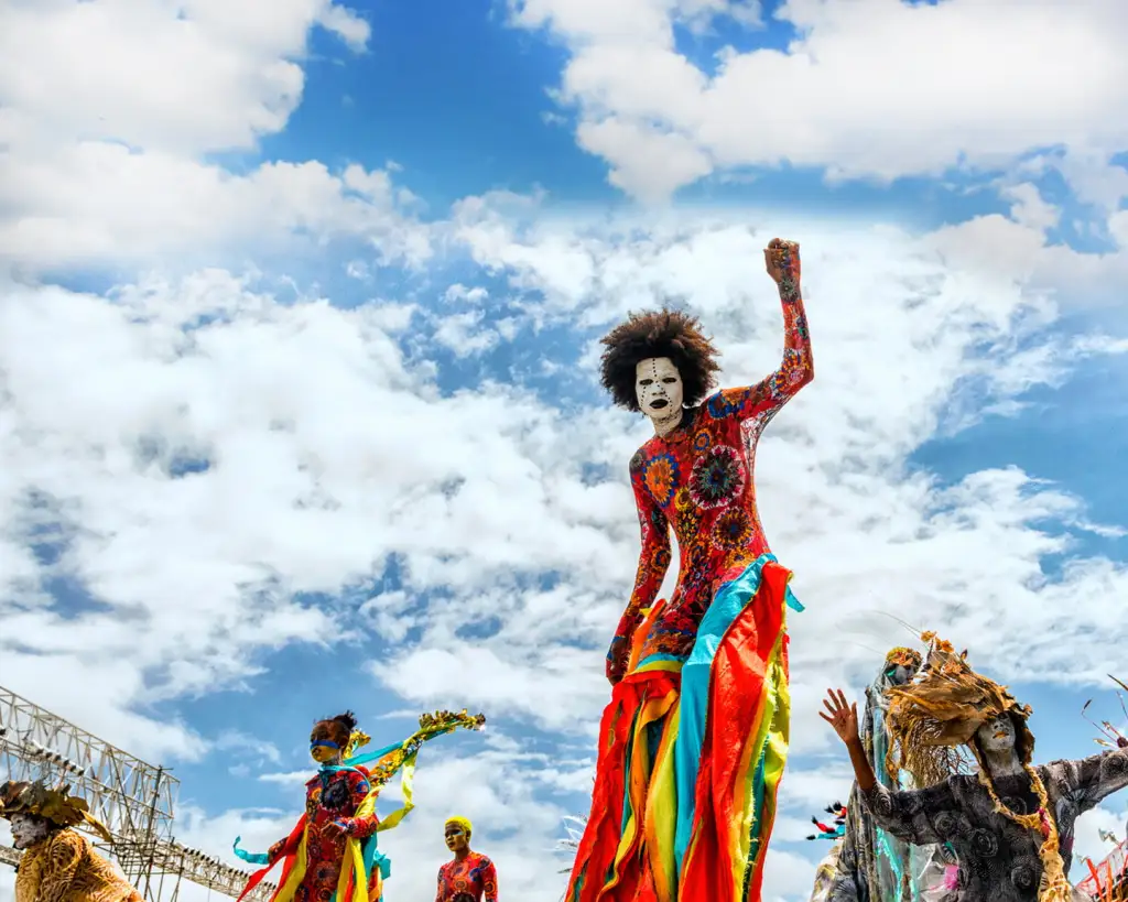 Moko Jumbies: The enigmatic stilt walkers of the Caribbean